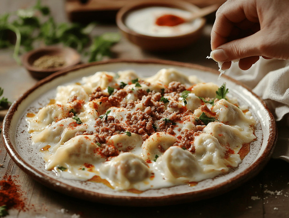 Manti Turkish Homemade Lamb Dumplings