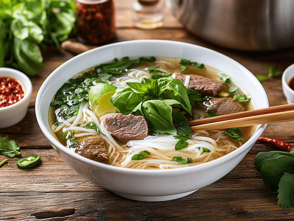 Satisfying Vietnamese Beef Noodle Soup (Pho) Recipe