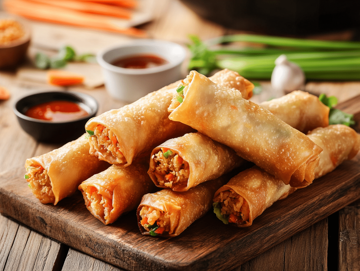 Yummy Chicken Spring Roll Recipe - MinceRecipes.info