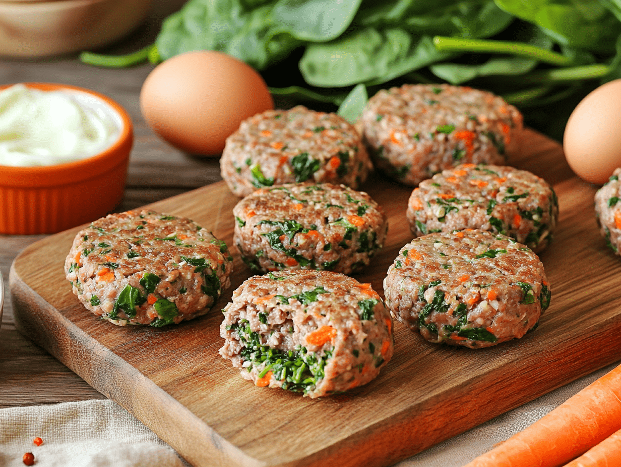 Mini Spinach Beef Burgers Recipe - MinceRecipes.info