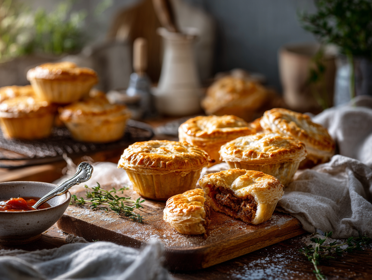 Heavenly Aussie Meat Pies: Mini Party Pies Recipe - MinceRecipes.info