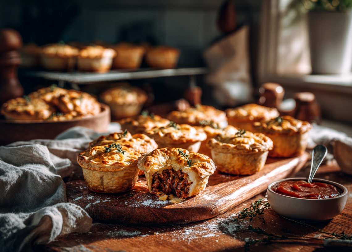 Heavenly Aussie Meat Pies: Mini Party Pies Recipe - MinceRecipes.info