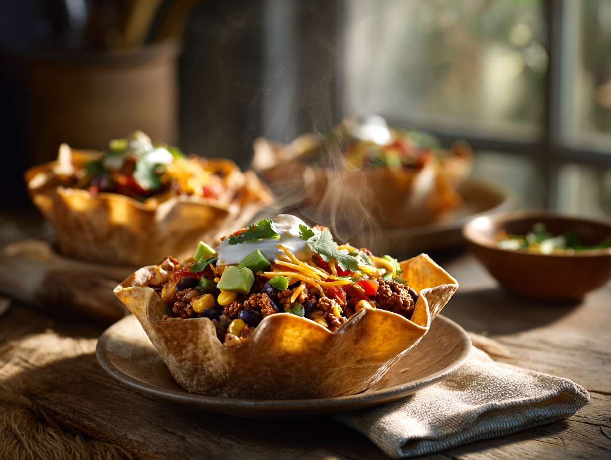 Hearty Tortilla Bowls Recipe
