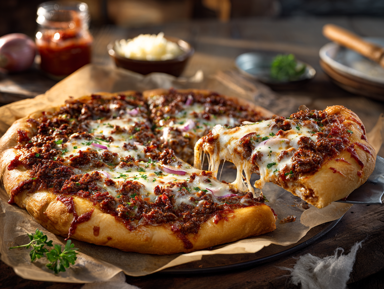 Ground Beef Pizza: The All-American Classic