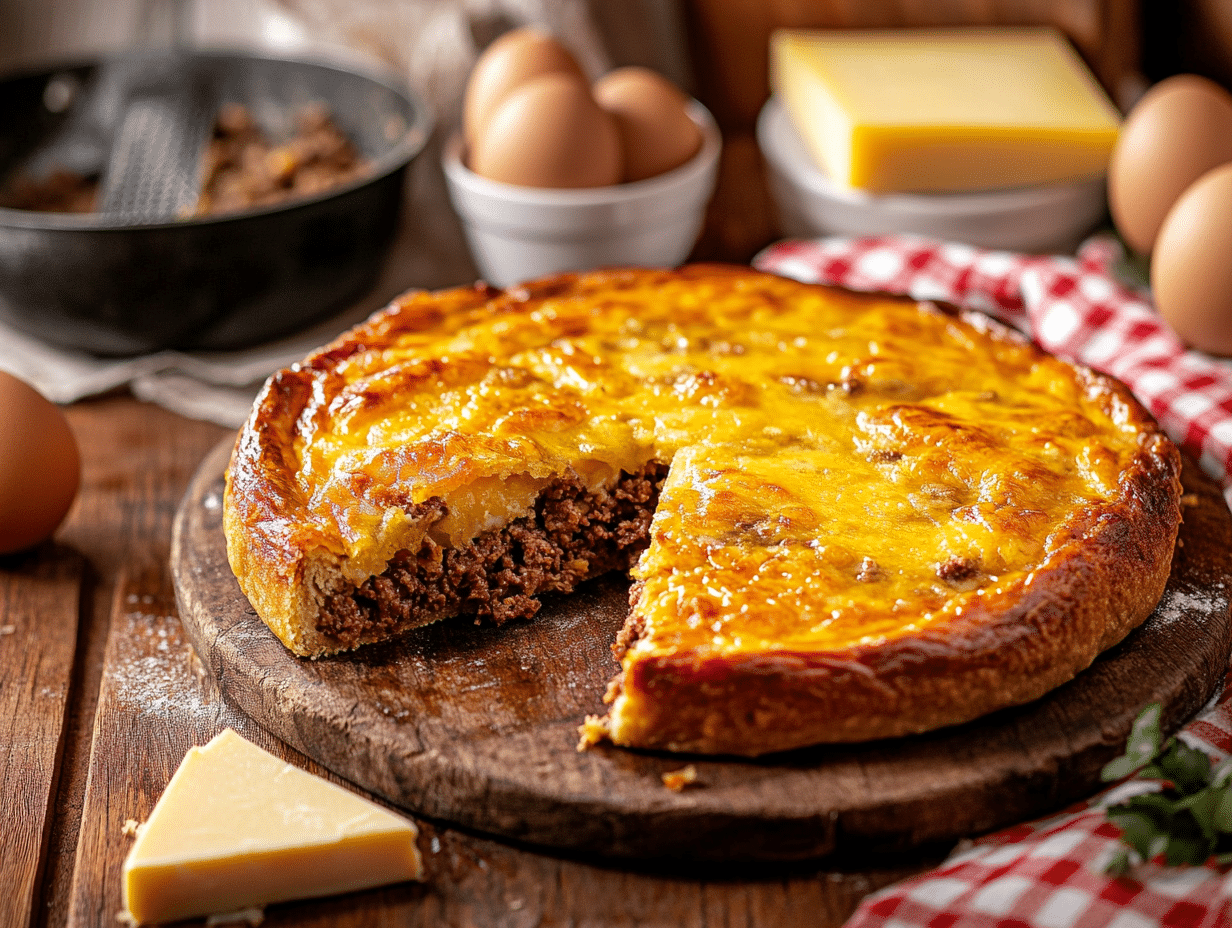Hearty Paraguayan Minced Beef Cornbread Delight