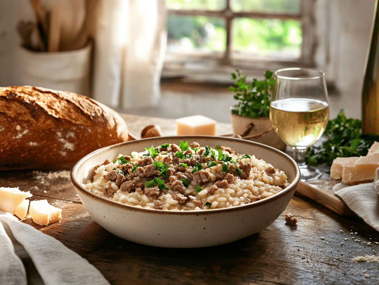 Rustic Wild Mushroom And Beef Risotto: A Northern Delight
