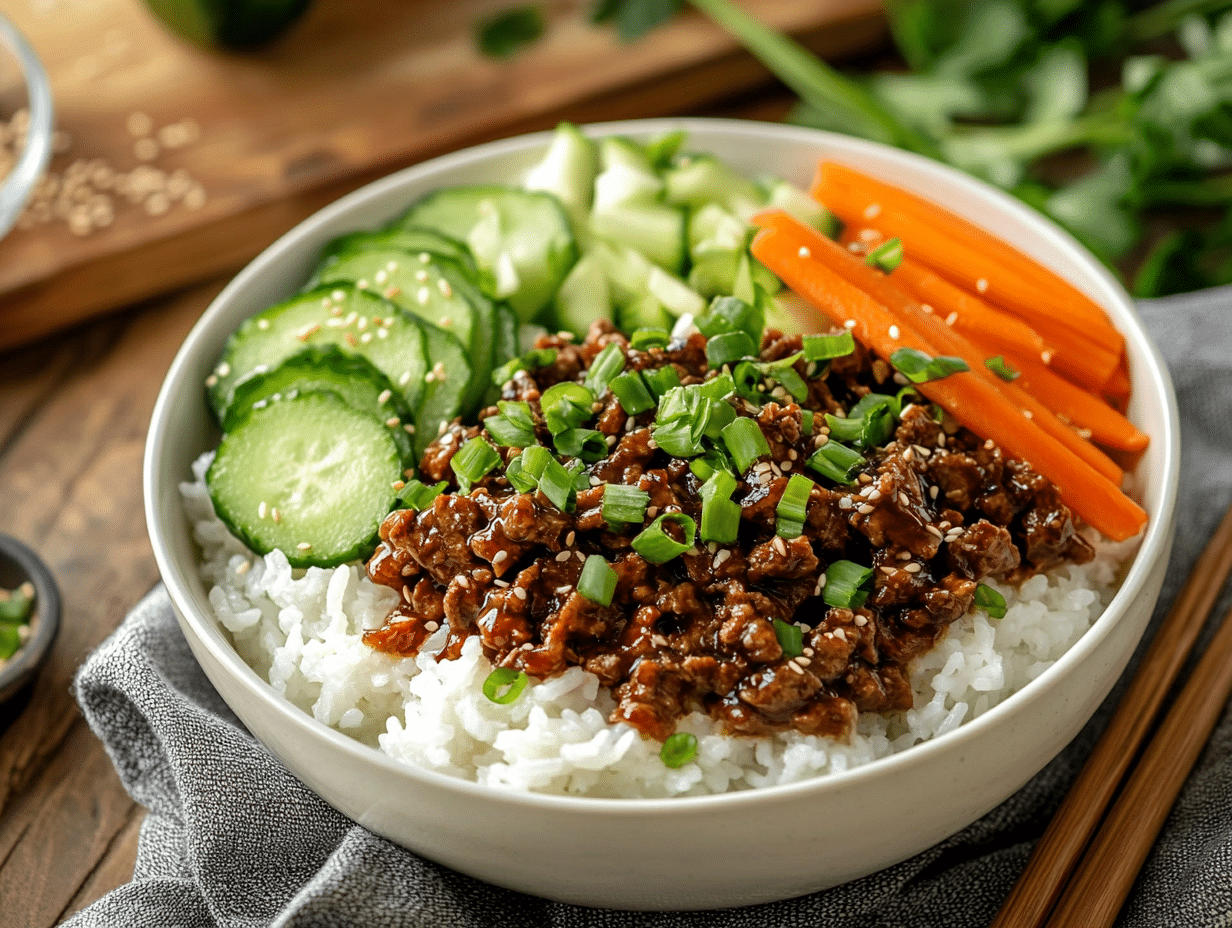 Teriyaki Beef Mince Bowls: A Quick Japanese-Inspired Feast