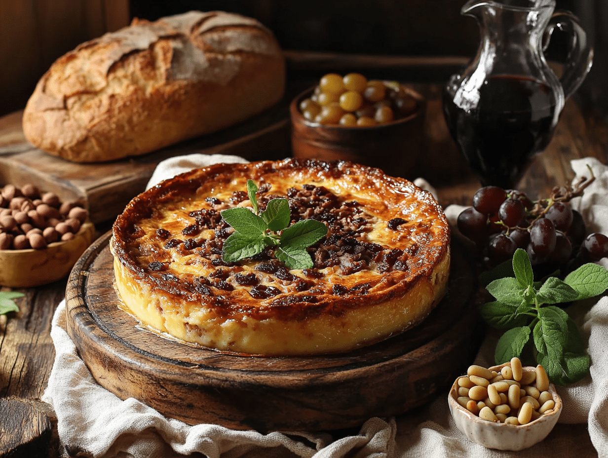 Moorish Inspired Lamb Flan With Sweet Raisin Twist