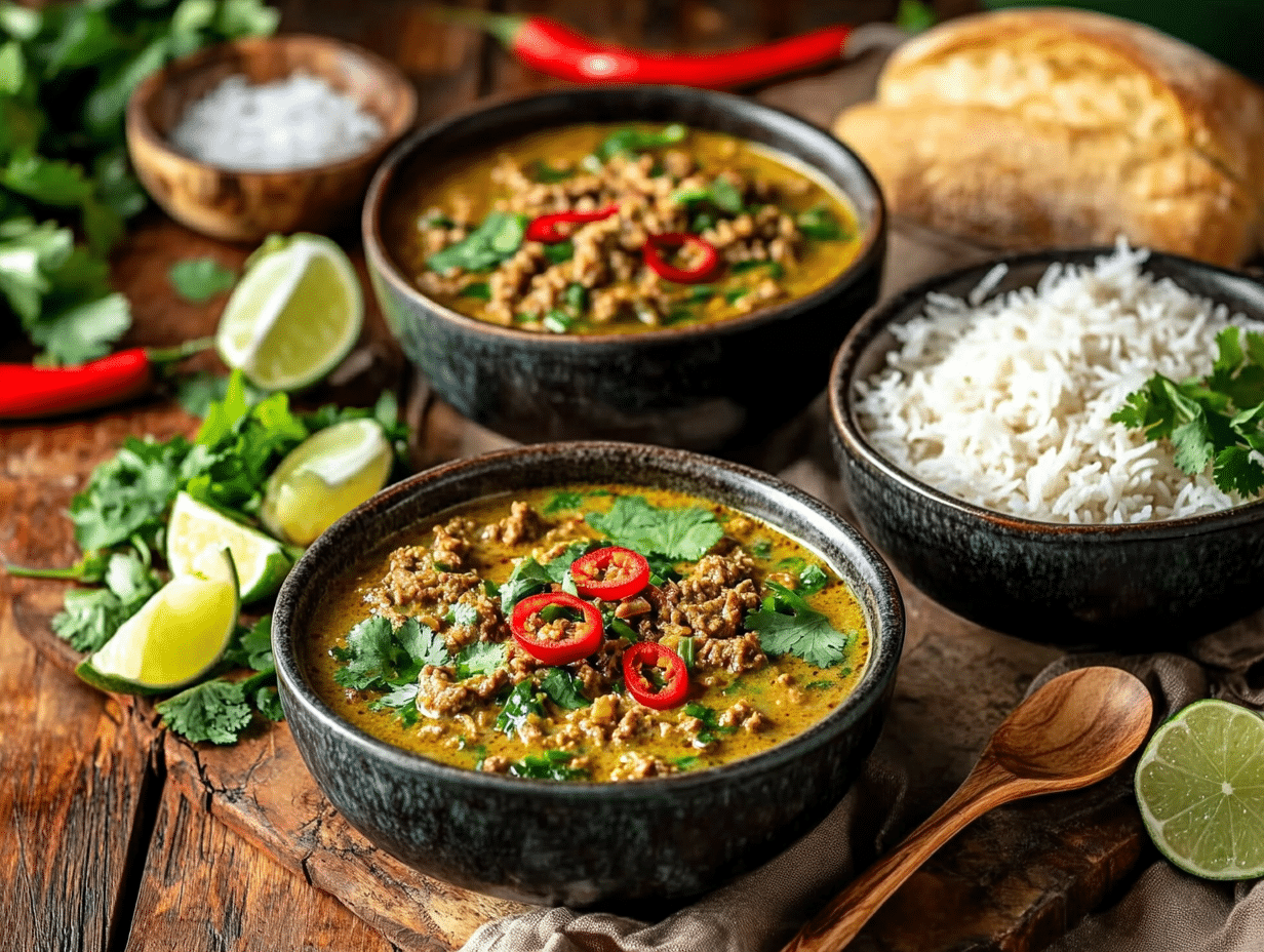 Creamy Coconut Beef Mince Curry Bursting With Flavor