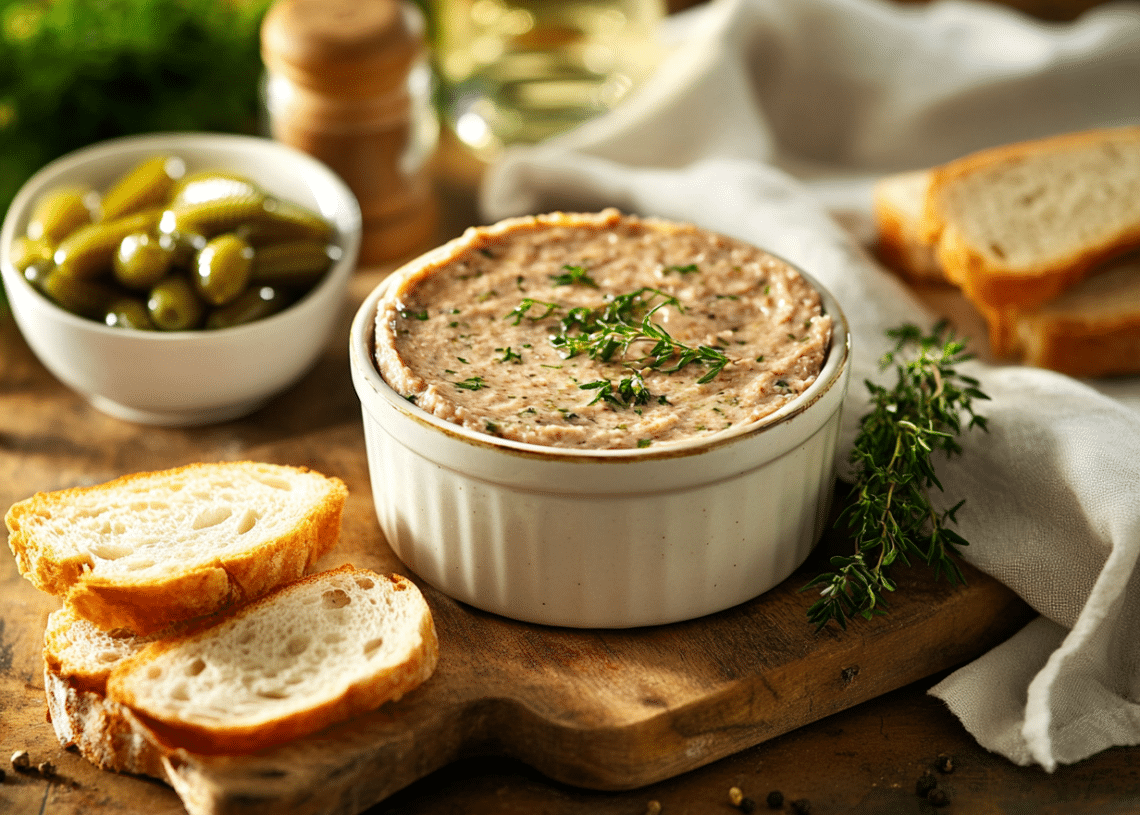 Rustic French Pork Pâté With Tarragon Elegance