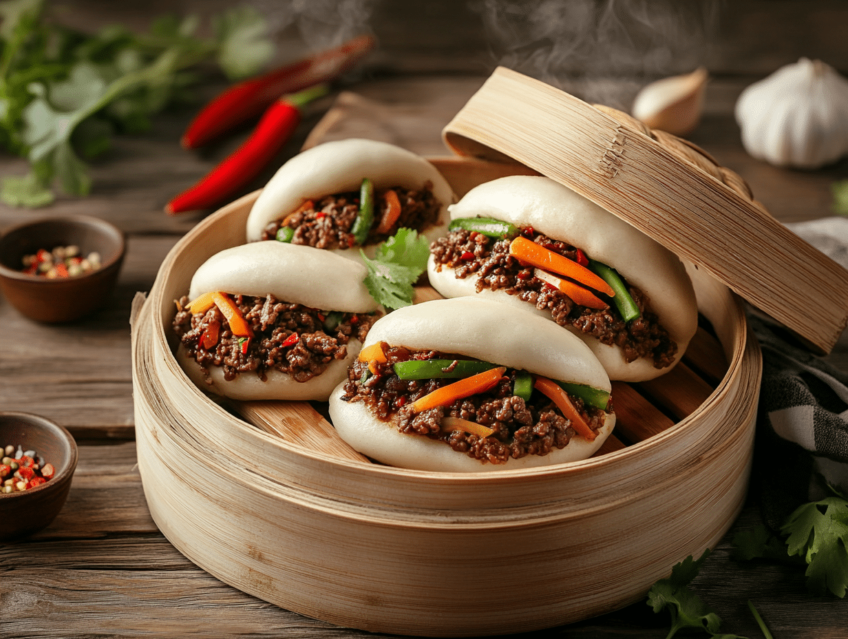 Street Food Magic: Tender Beef Bao Buns With Pickled Crunch