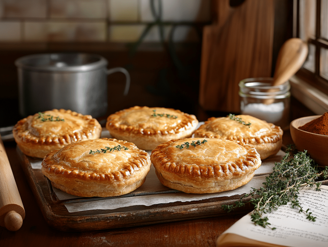 Rustic Mediterranean Lamb Pies With Aromatic Thyme