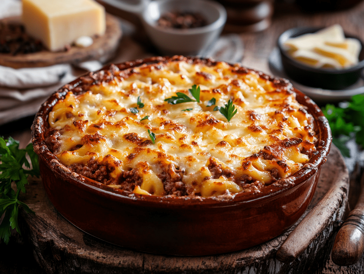 Hearty German Beef Mince And Spaetzle Comfort Bake