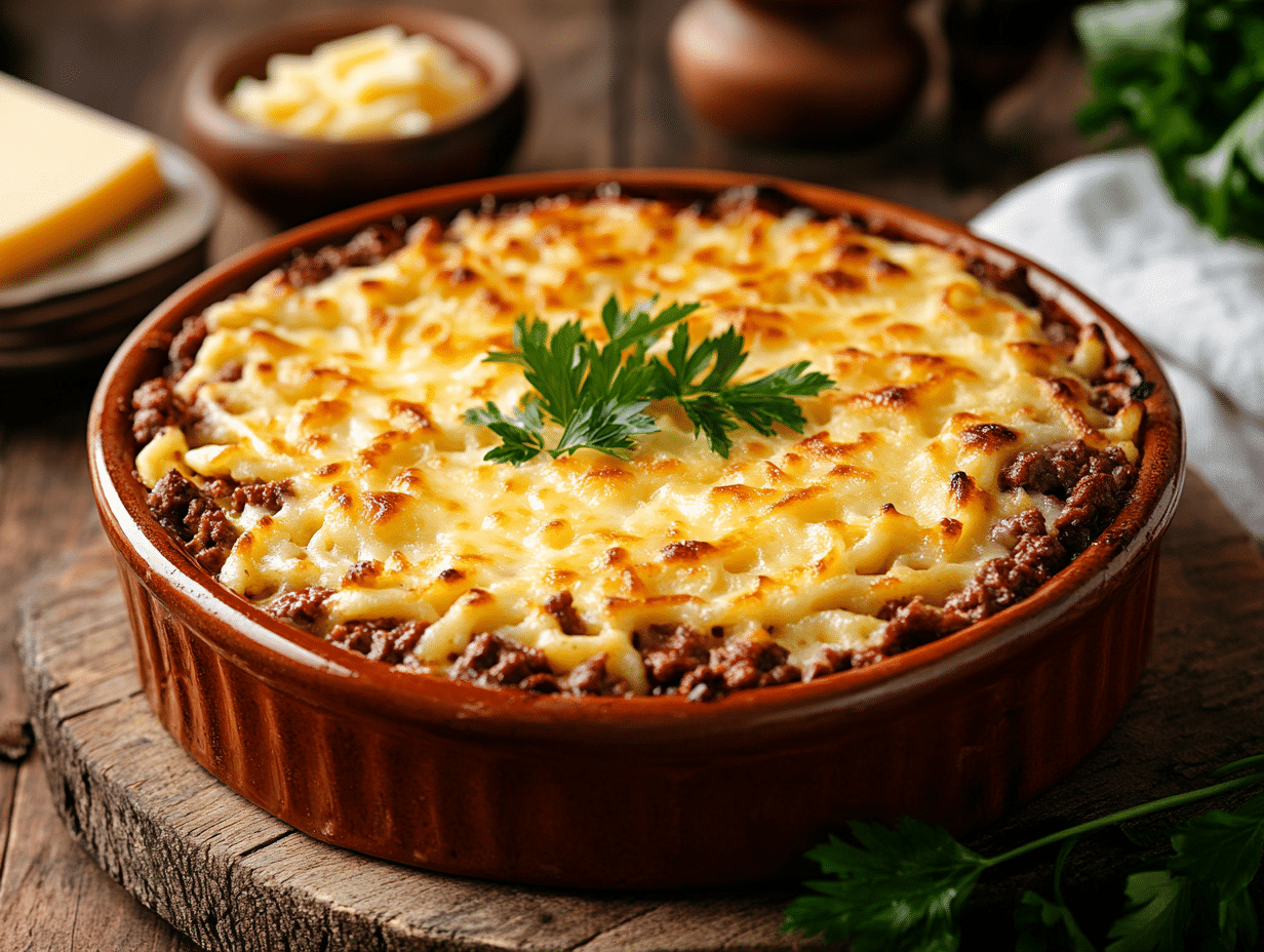 Hearty German Beef Mince And Spaetzle Comfort Bake