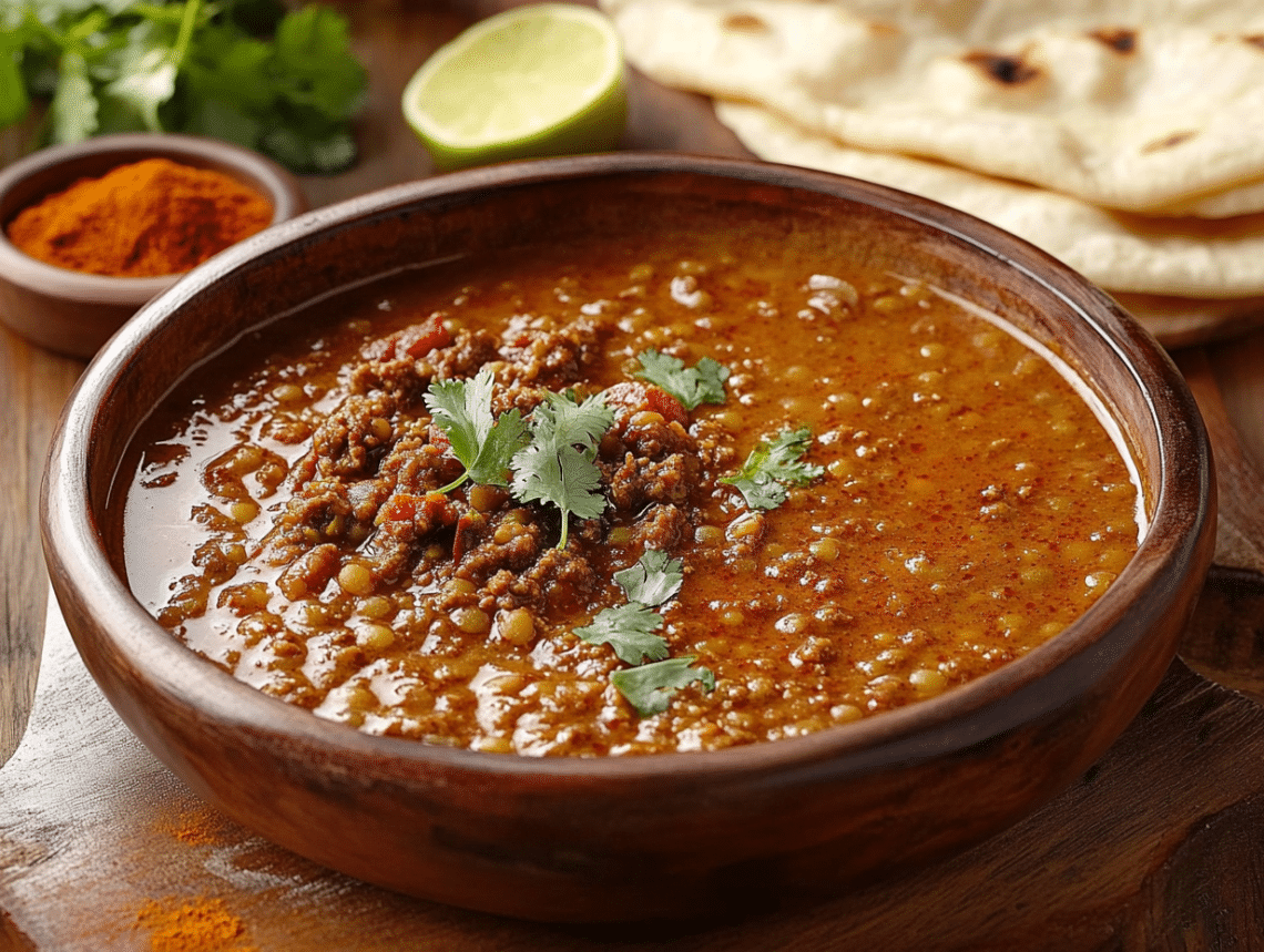 Spicy Beef And Lentil Dal Tadka: A Hearty Fusion