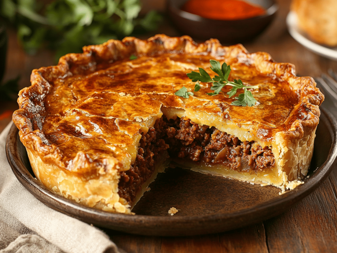 Savory Lamb And Potato Pie With South American Twist