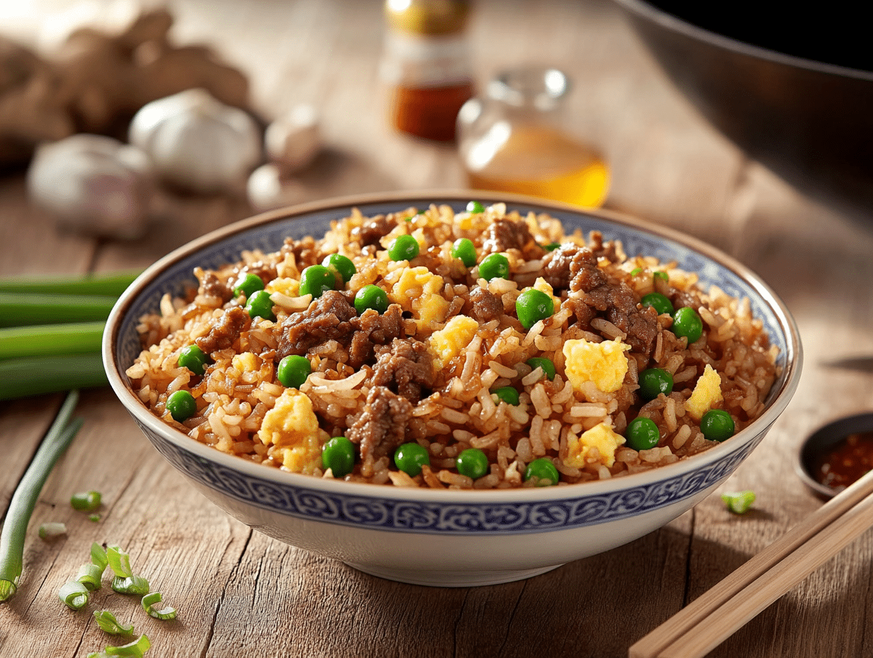 Savory Beef Mince Meets Comfort In Classic Egg Fried Rice