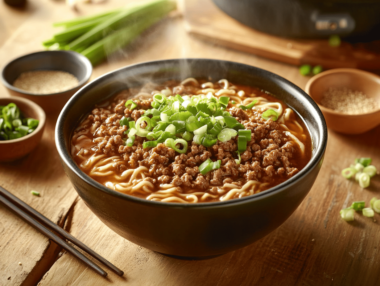 Hearty Ground Beef Ramen: A Quick And Flavorful Fusion Meal