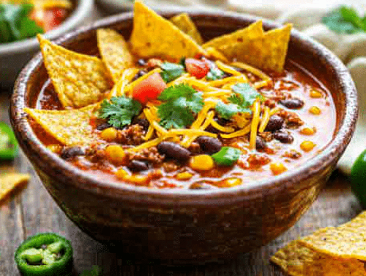 Hearty Tex-Mex Beef Nacho Soup: A Comfort Feast