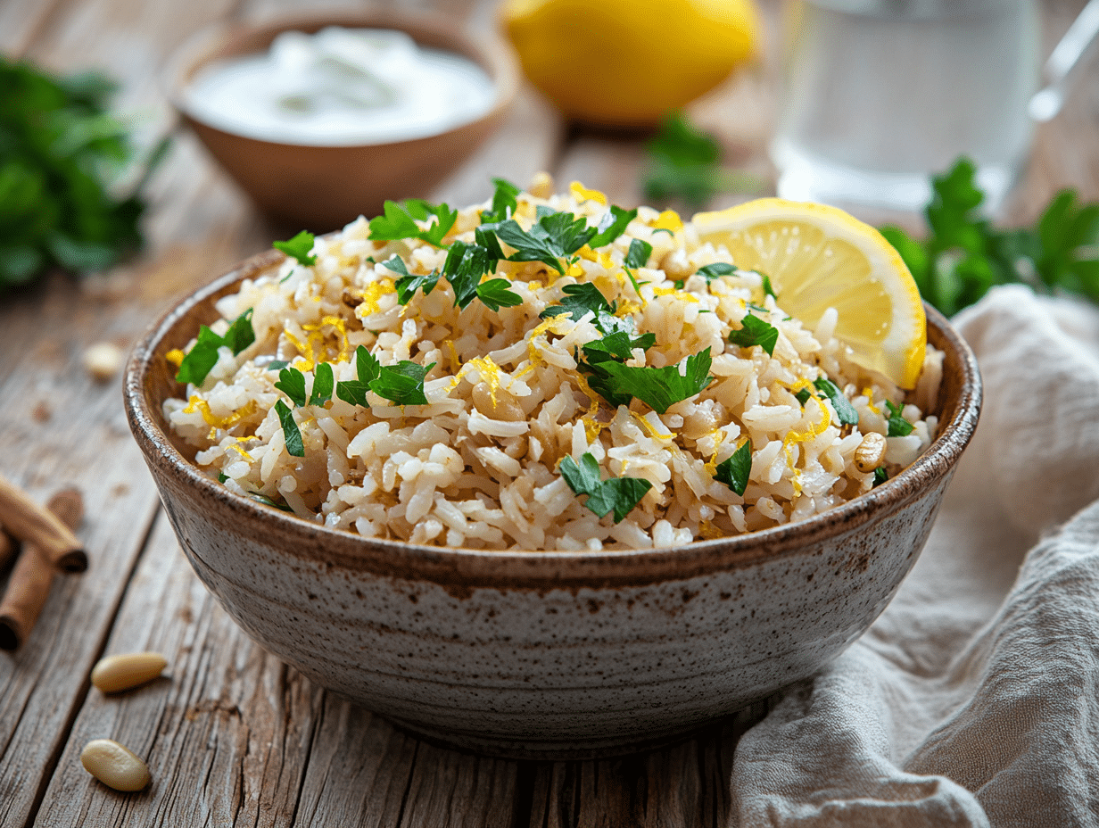 Zesty Lemon Chicken Pilaf: A Flavorful Middle Eastern Delight