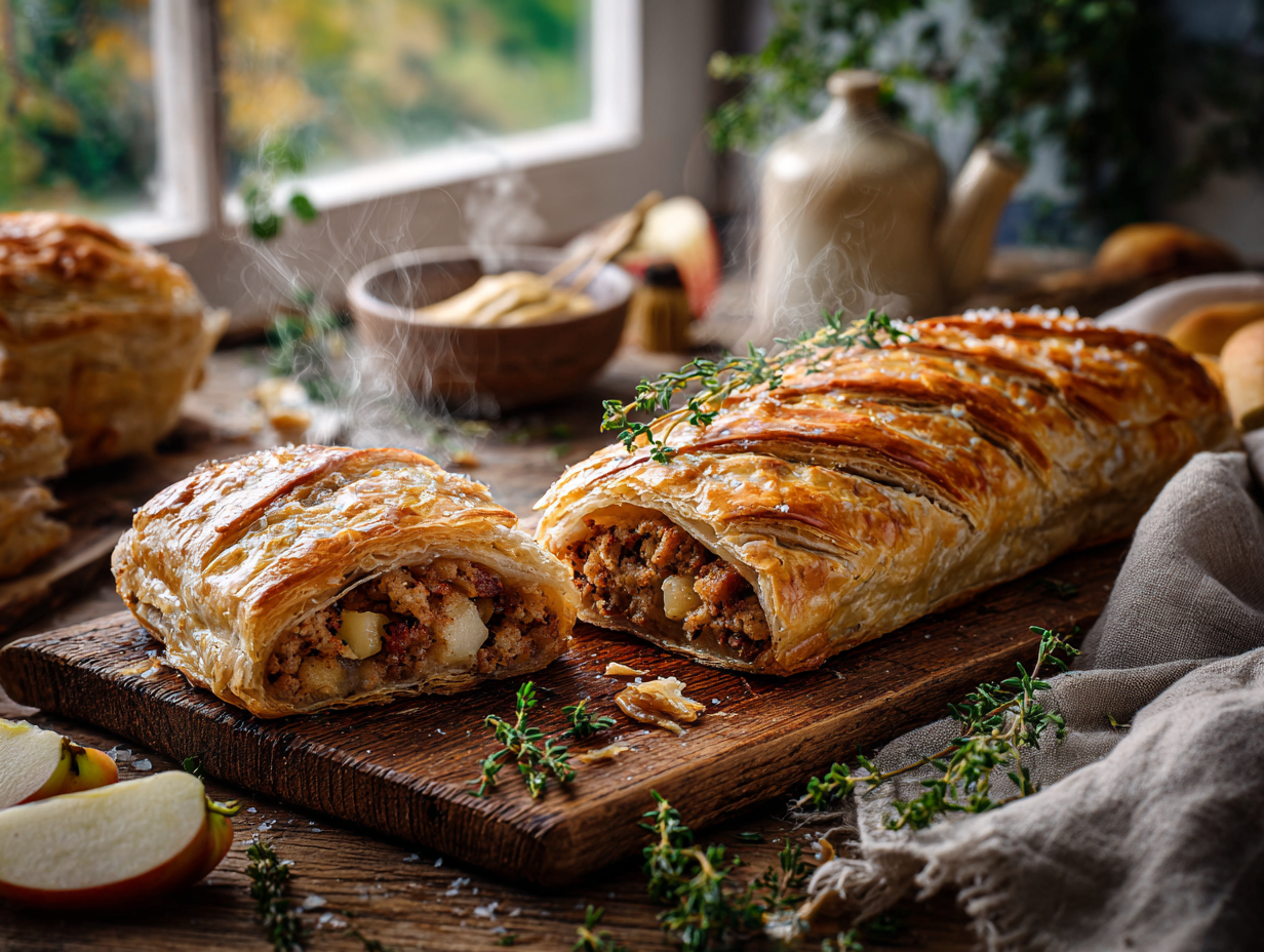 Savory Apple Pork Rolls