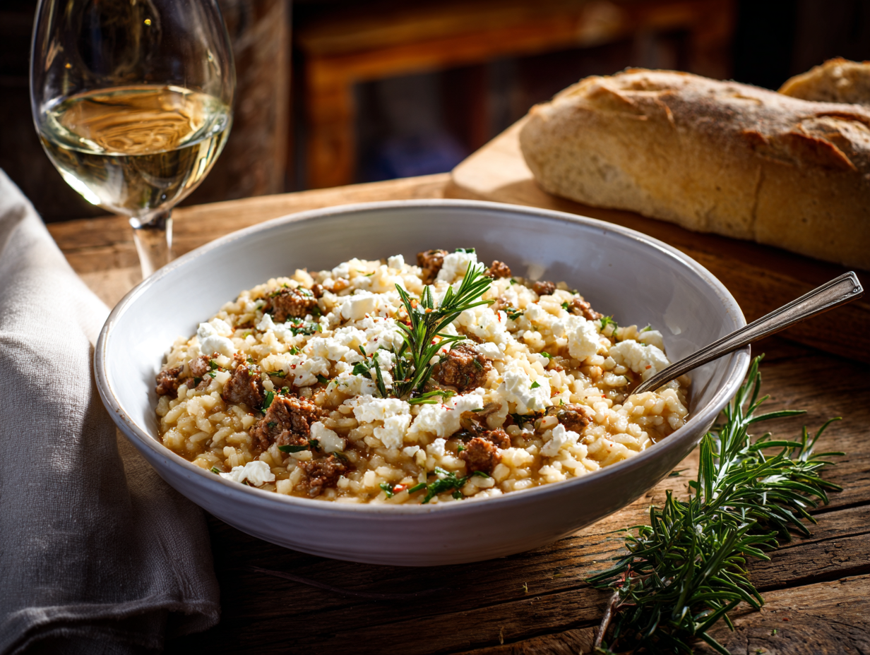 Mediterranean Lamb Mince Risotto