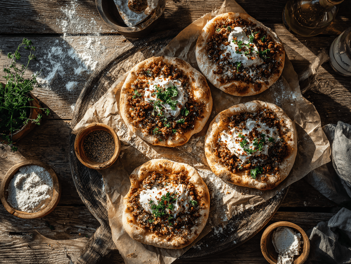 Italian Lamb Mince Pizzette