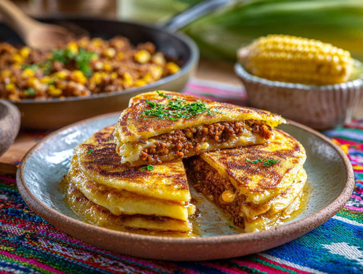 Venezuelan Pork Cachapas Recipe